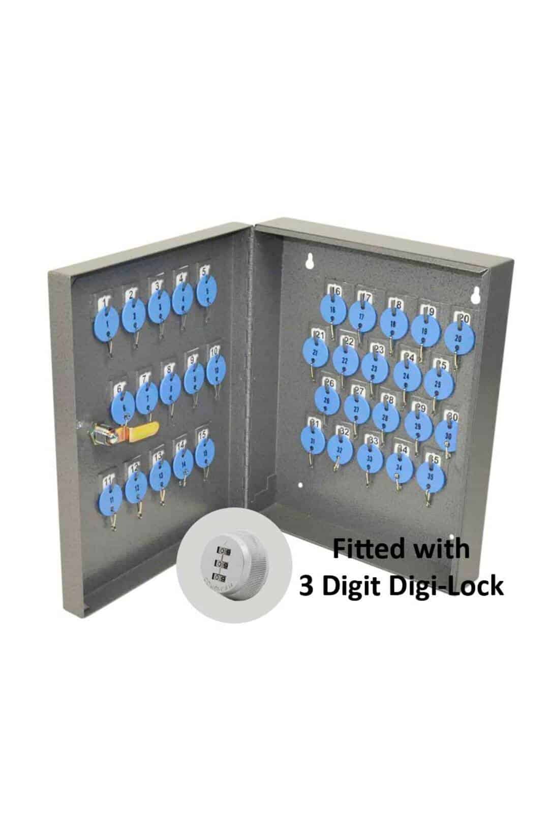 347/35 Key Cabinet in Grey | TelKee Key Cabinet | 3 Digit Combo Lock 347/35 Key Cabinet in Grey | TelKee Key Cabinet | 3 Digit Combo Lock