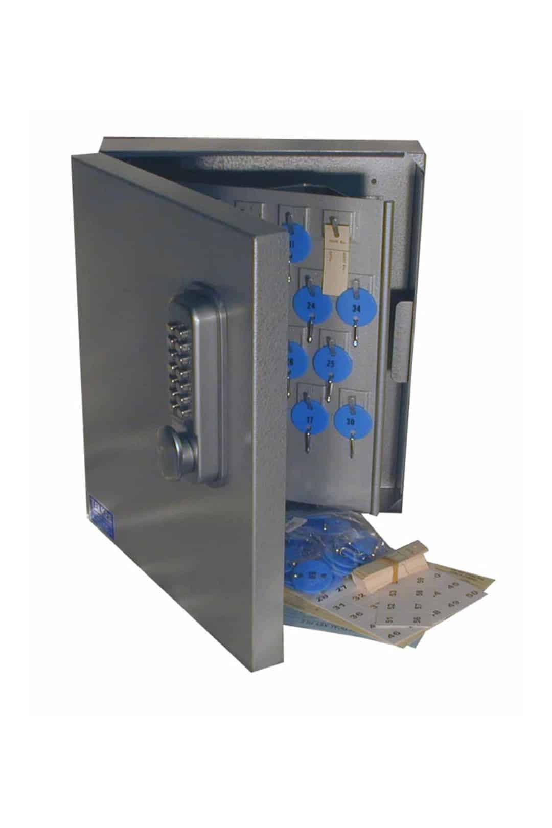 347/60 Key Cabinet in Grey | TelKee Key Safe with 60 Key Hooks 347/60 Key Cabinet in Grey | TelKee Key Safe with 60 Key Hooks